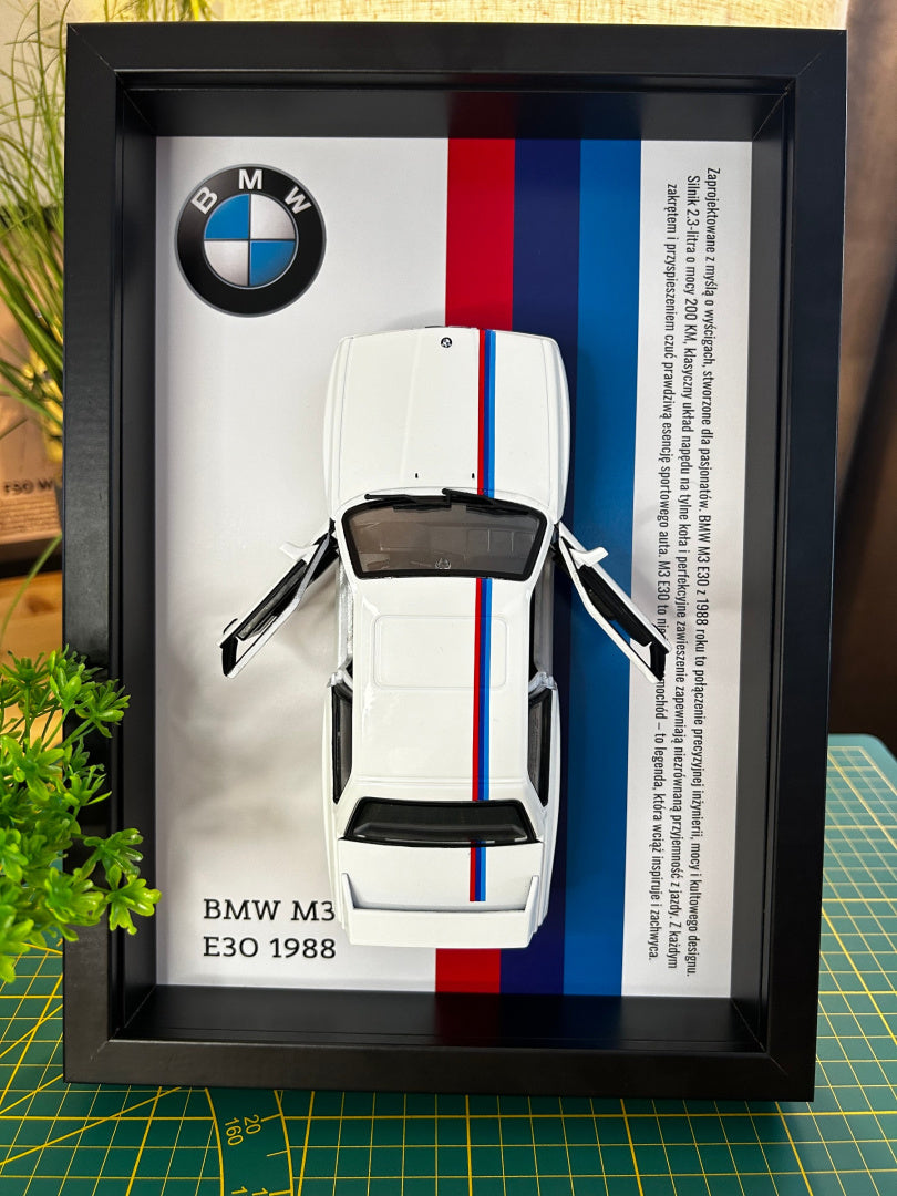 BMW M3 E30 1988 | Ramka 3D dla fana klasyki – SpeedFrames